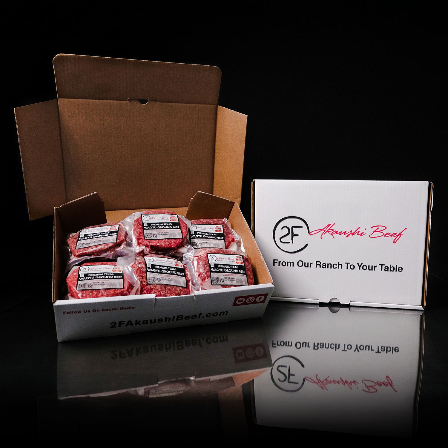 Premium Texas Wagyu Burger Box – 2F Akaushi Beef